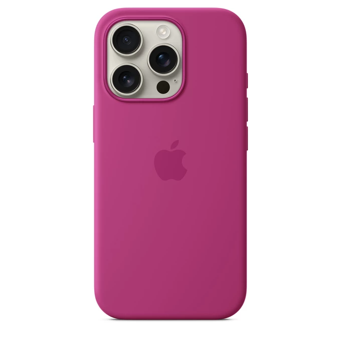Apple iPhone 16 Pro Silicone Case with MagSafe - Fuchsia - Sklep iSpot.pl