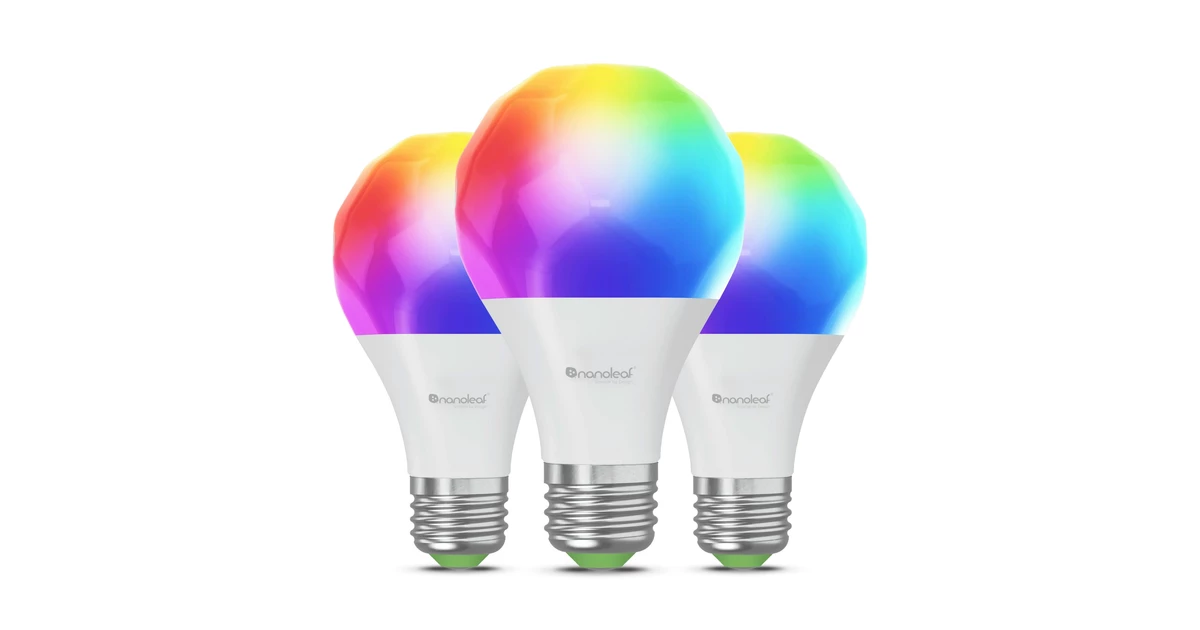 Nanoleaf Essentials Smart A60 Bulb E27 MATTER 3-Pack - 3x żarówka ...