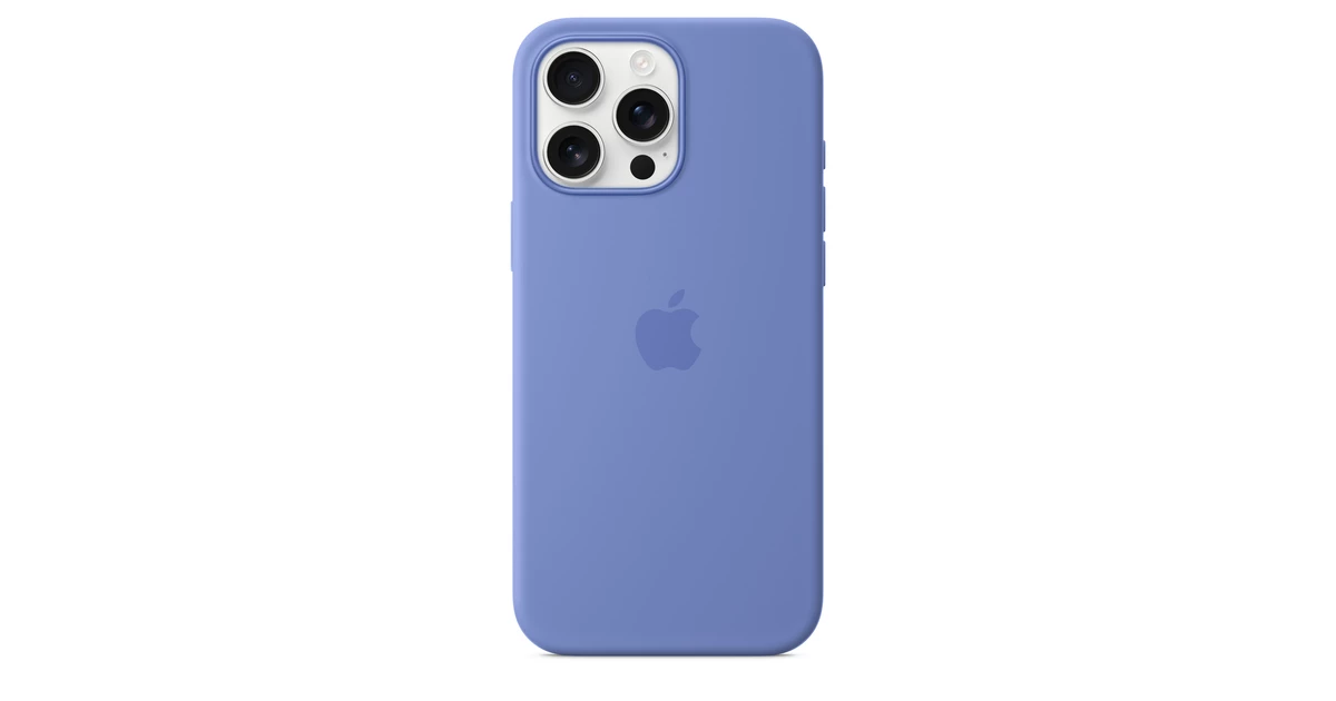 Apple iPhone 16 Pro Max Silicone Case with MagSafe - Periwinkle - Sklep ...