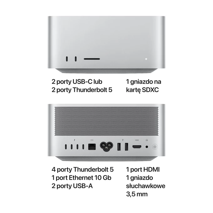 Apple Mac Studio 28-rdzeniowy procesor Apple M3 Ultra (GPU 60 rdzeni ...
