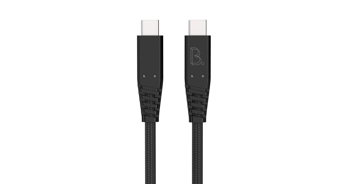 B.On Cotton USB-C to USB-C 1m 80W Black - kabel USB-C - Sklep iSpot.pl