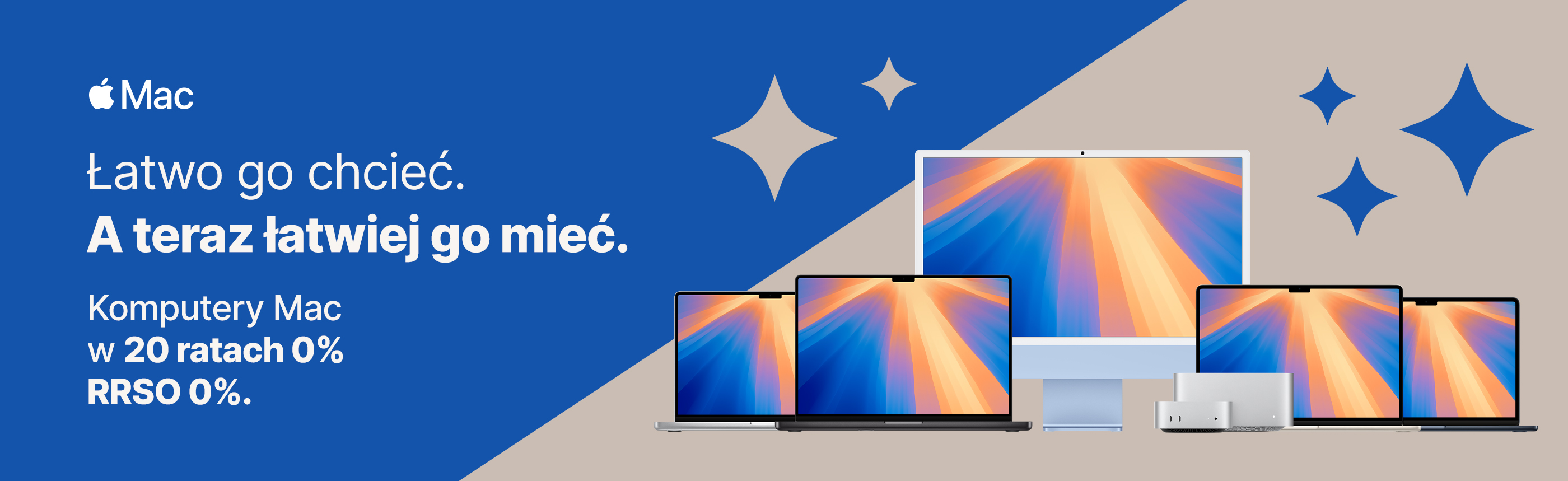 Mac w 20 ratach 0% RRSO 0%