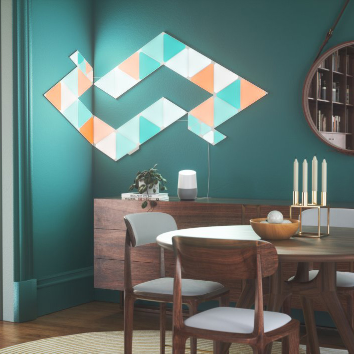 Nanoleaf Shapes Mini Triangles Starter Kit - panele świetlne (5 paneli ...