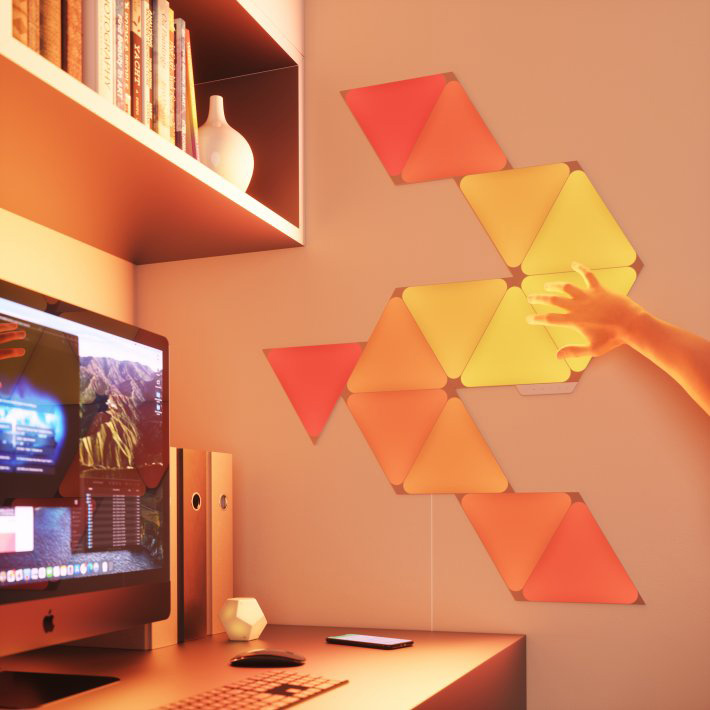 Nanoleaf Shapes Mini Triangles Starter Kit - panele świetlne (5 paneli ...