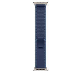 Apple 49mm Blue/Bright Blue Trail Loop - S/M - Natural Titanium Finish ...